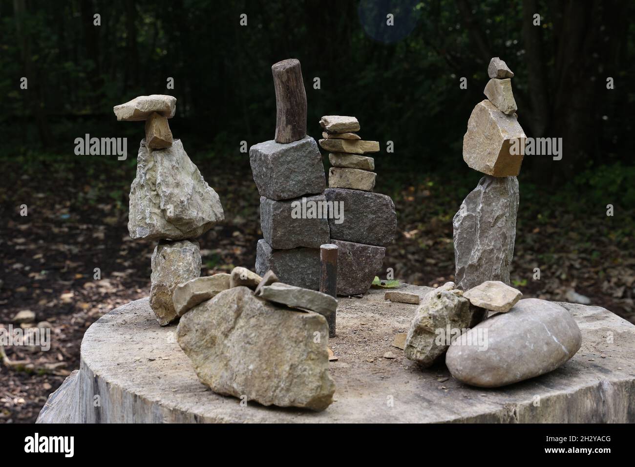 Balanced stones pyramids hi-res stock photography and images - Alamy