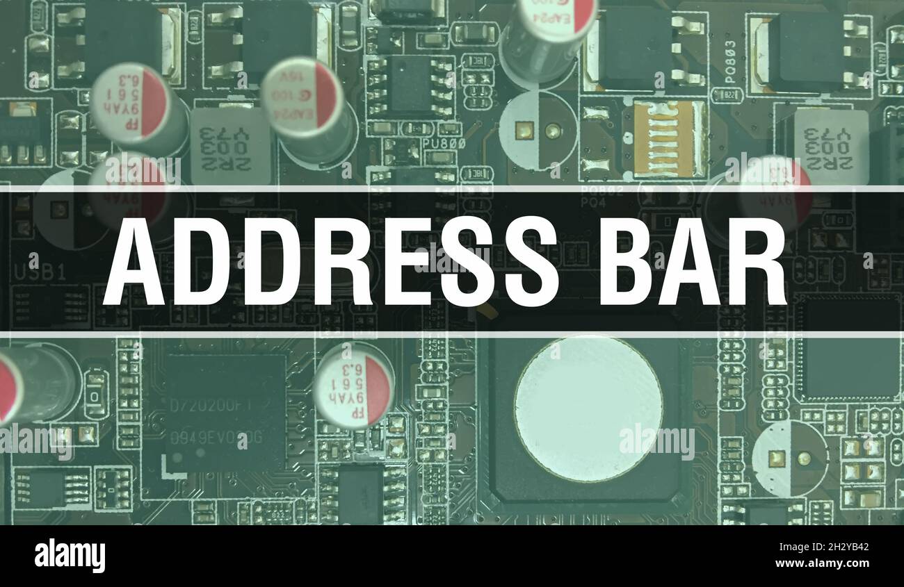 Address Bar with Technology Motherboard Digital. Address Bar and ...