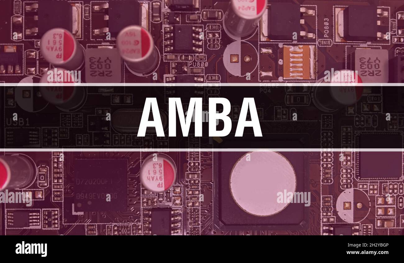 AMBA with Technology Motherboard Digital. AMBA and Computer Circuit ...