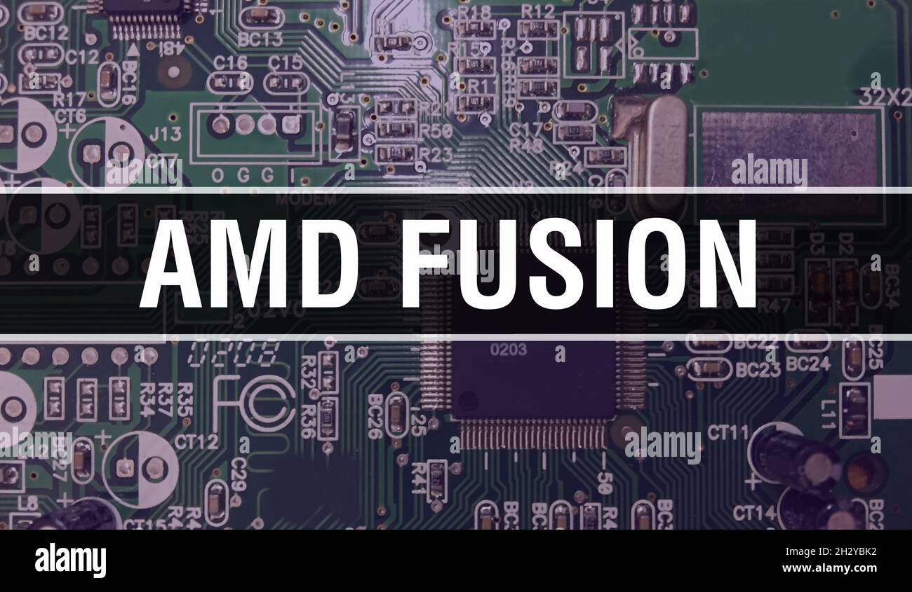 AMD Fusion with Electronic Computer Hardware technology background ...