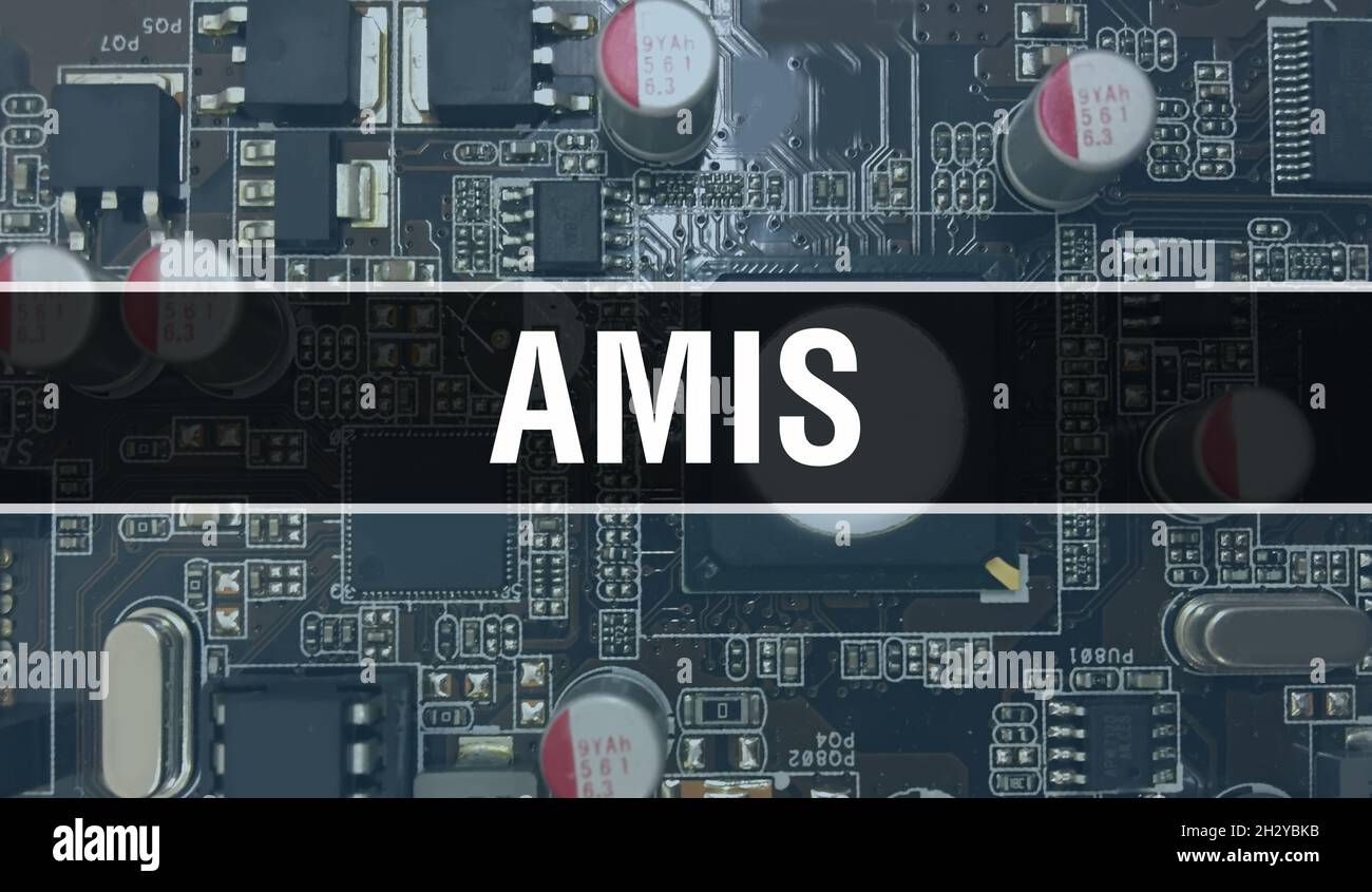 AMIS with Electronic components on integrated circuit board Background ...