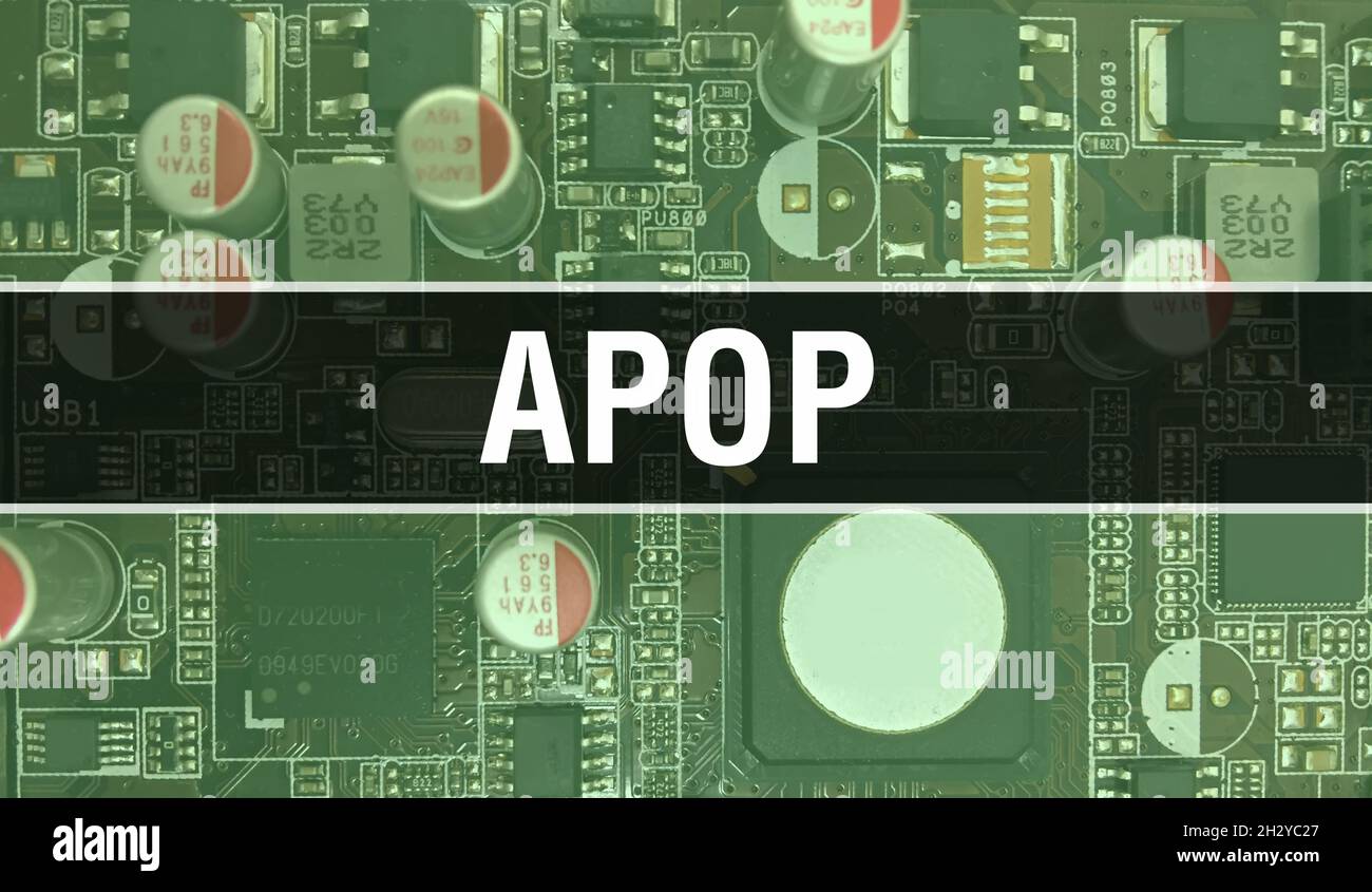 APOP with Technology Motherboard Digital. APOP and Computer Circuit ...
