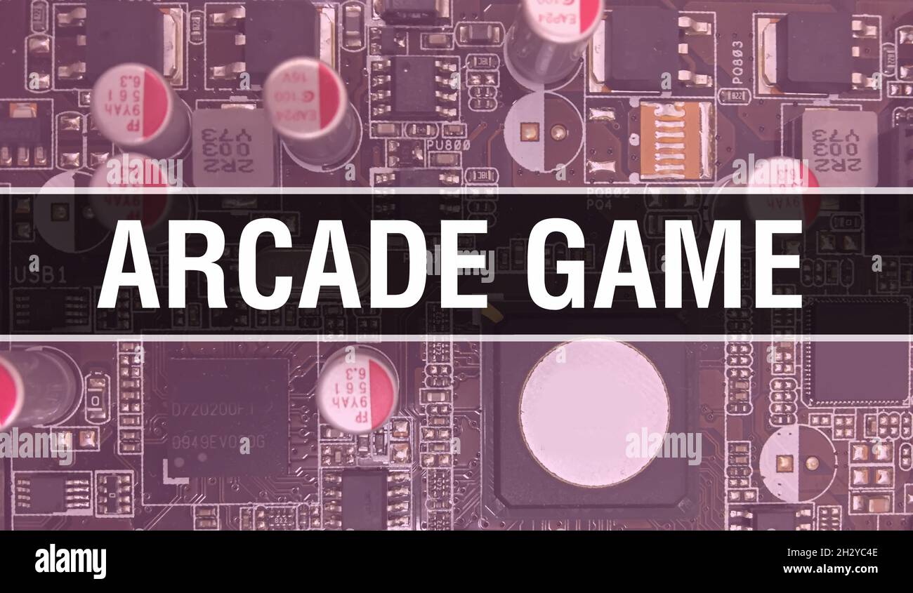 Arcade Game with Technology Motherboard Digital. Arcade Game and ...