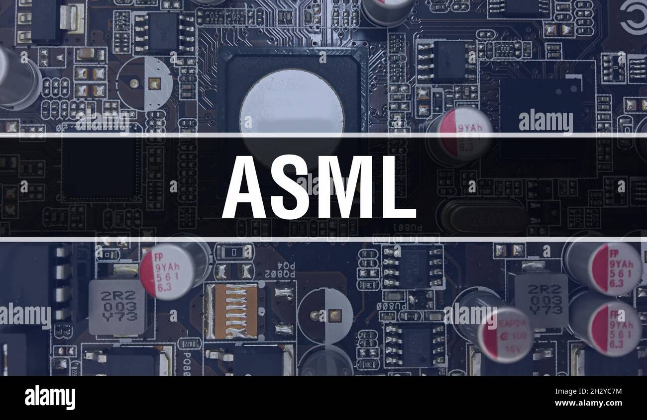 AsmL concept illustration using Computer Chip in Circuit Board. AsmL ...