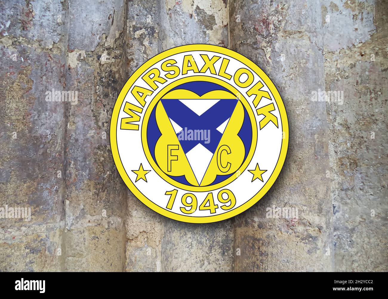 Coat of arms FC Marsaxlokk, Marsaxlokk, Maltese football club Stock ...