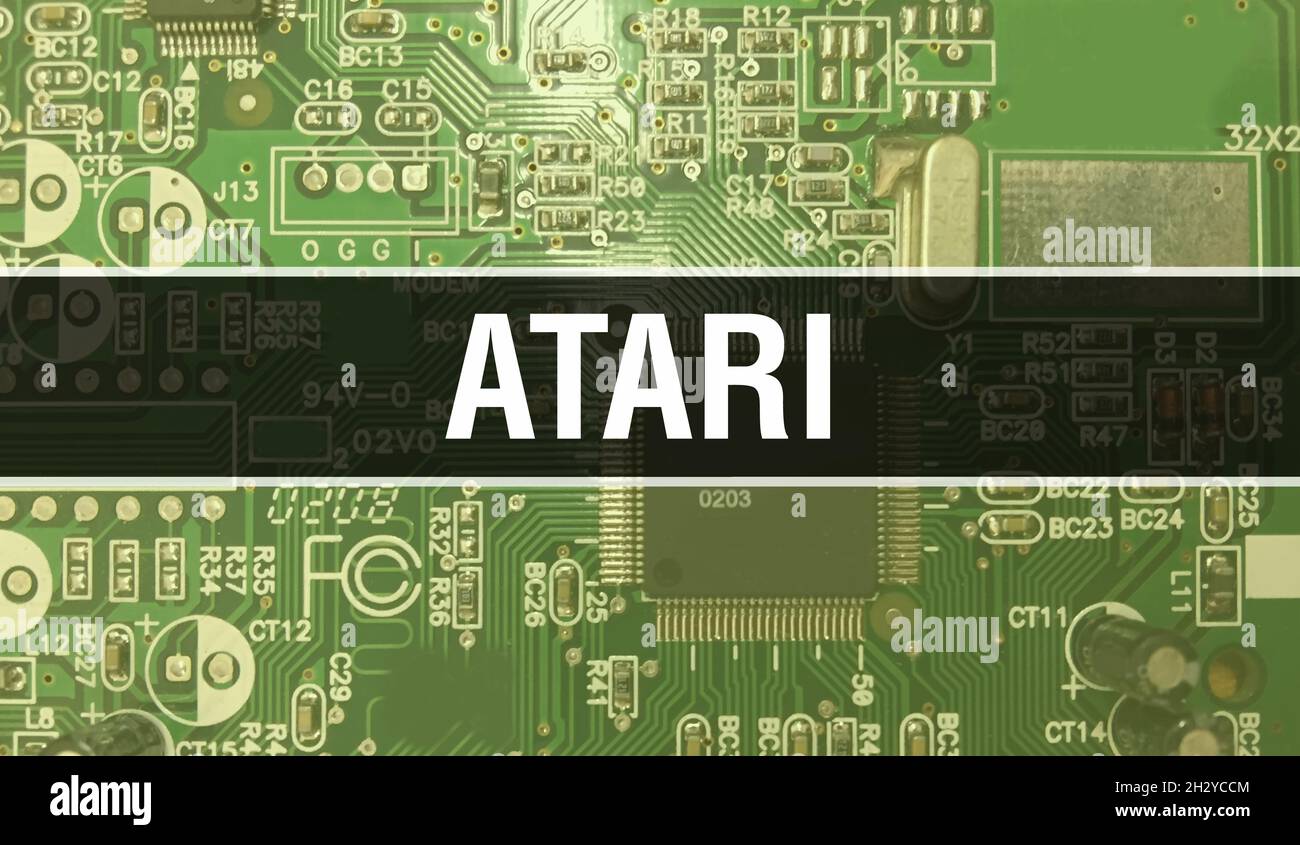 Atari with Electronic Computer Hardware technology background. Abstract ...