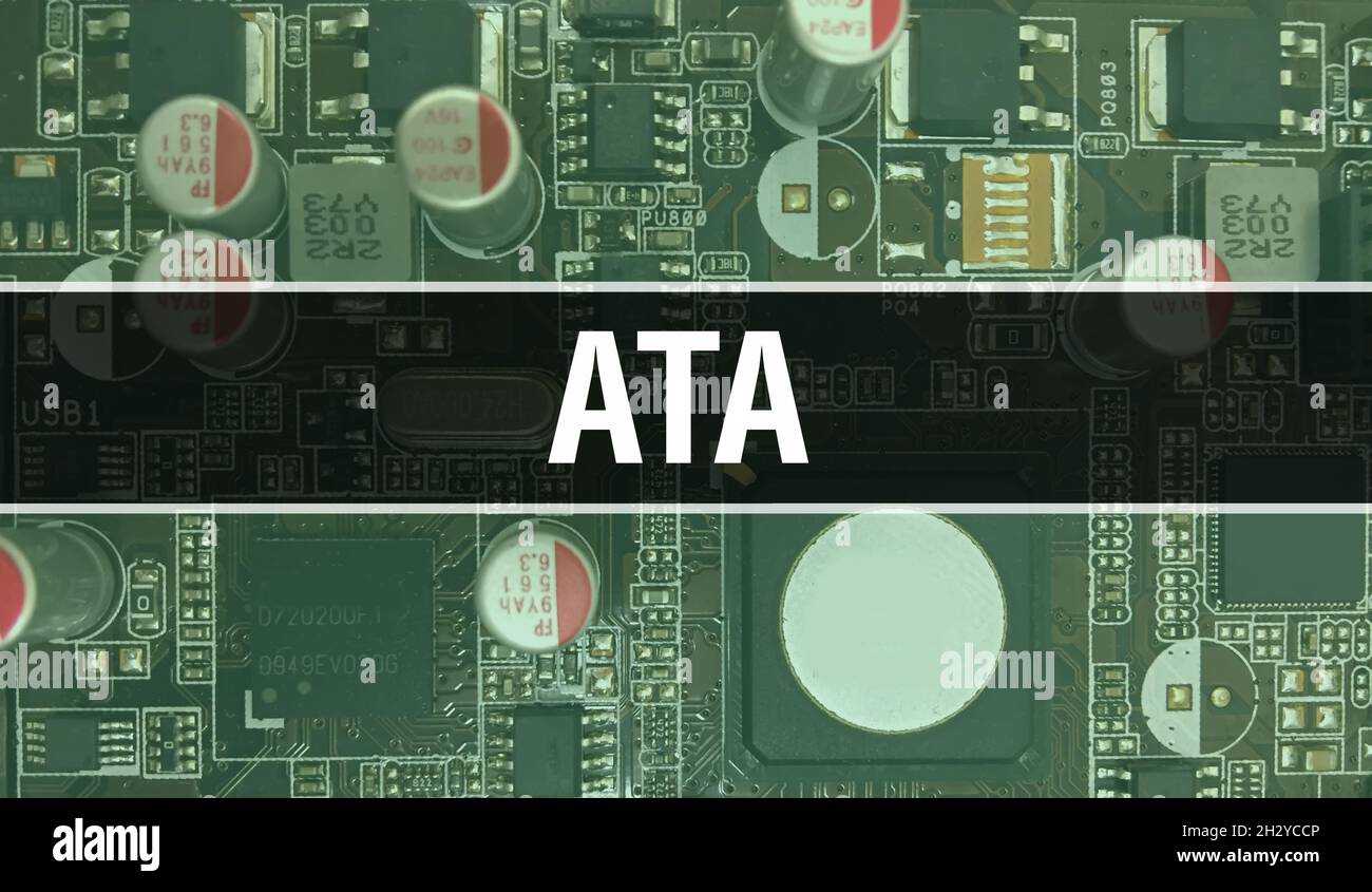 ATA with Technology Motherboard Digital. ATA and Computer Circuit Board ...