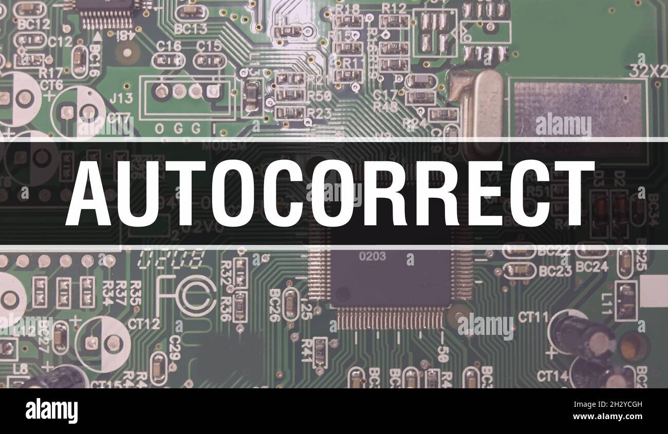 Autocorrect image hi-res stock photography and images - Alamy