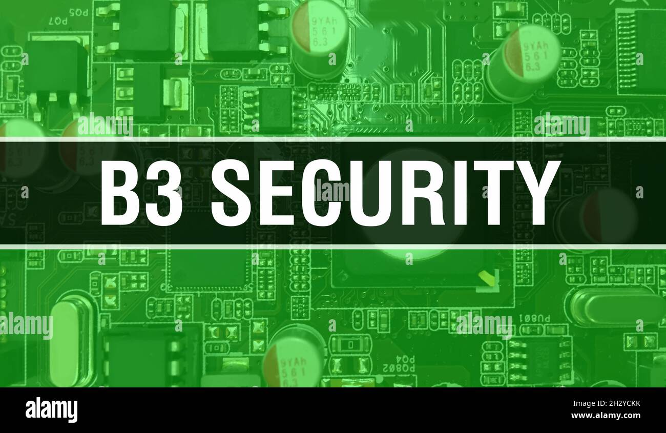 B3 Security with Electronic components on integrated circuit board ...