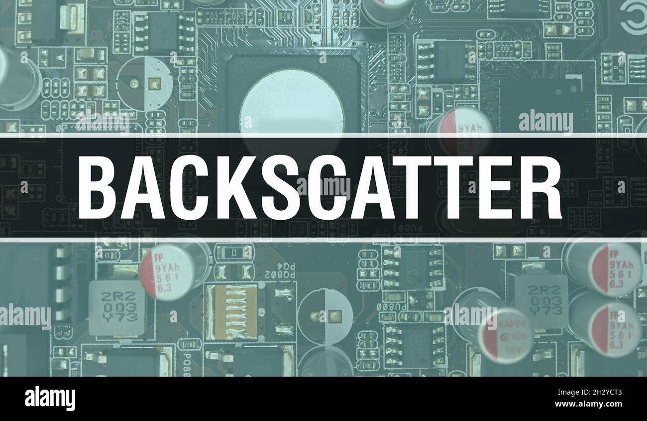 Backscatter concept illustration using Computer Chip in Circuit Board ...