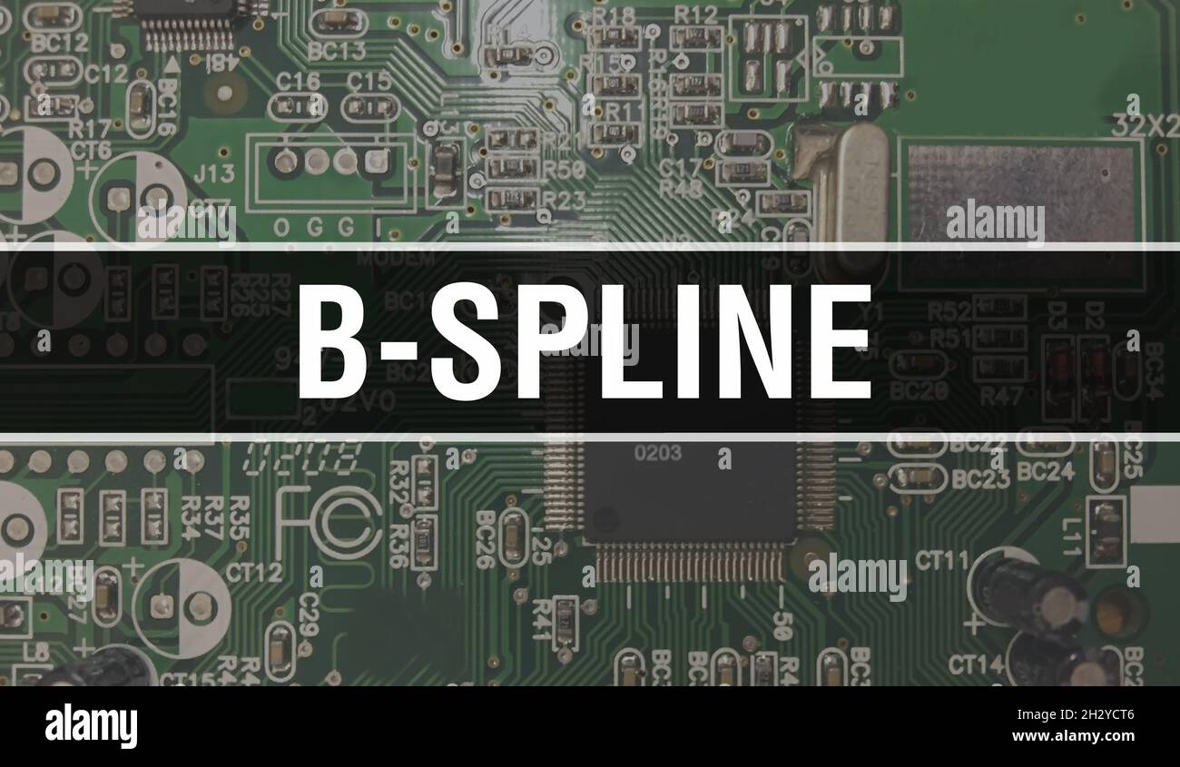 B-Spline with Electronic Computer Hardware technology background ...