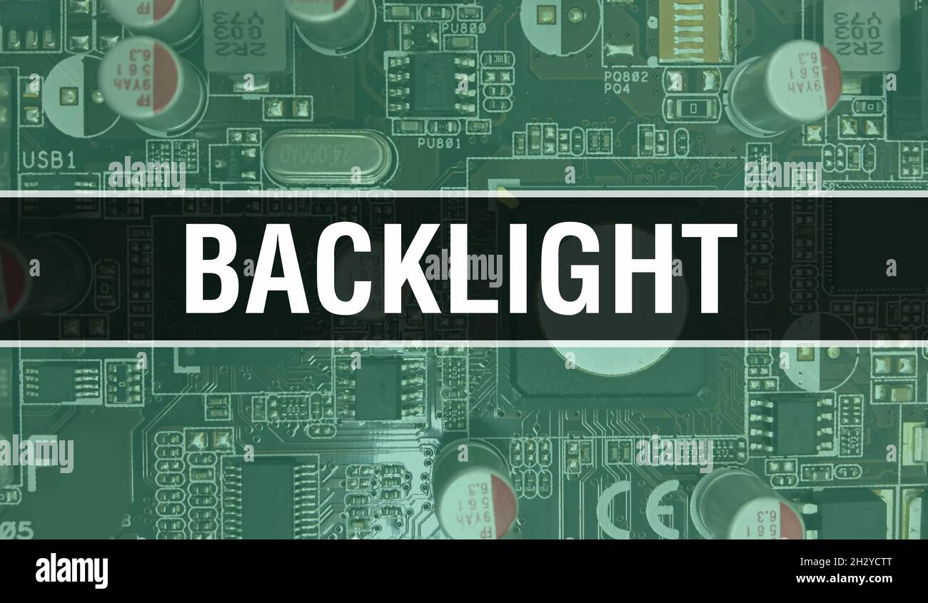 Backlight concept with Electronic Integrated Circuit on circuit board ...