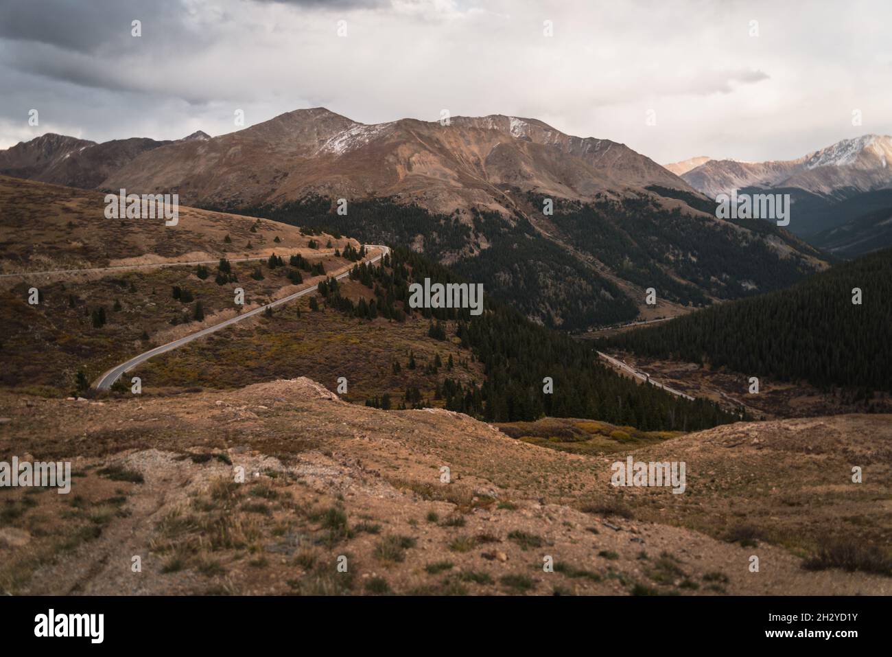Mountain views at Independence Pass near Aspen, Colorado Stock Photo ...