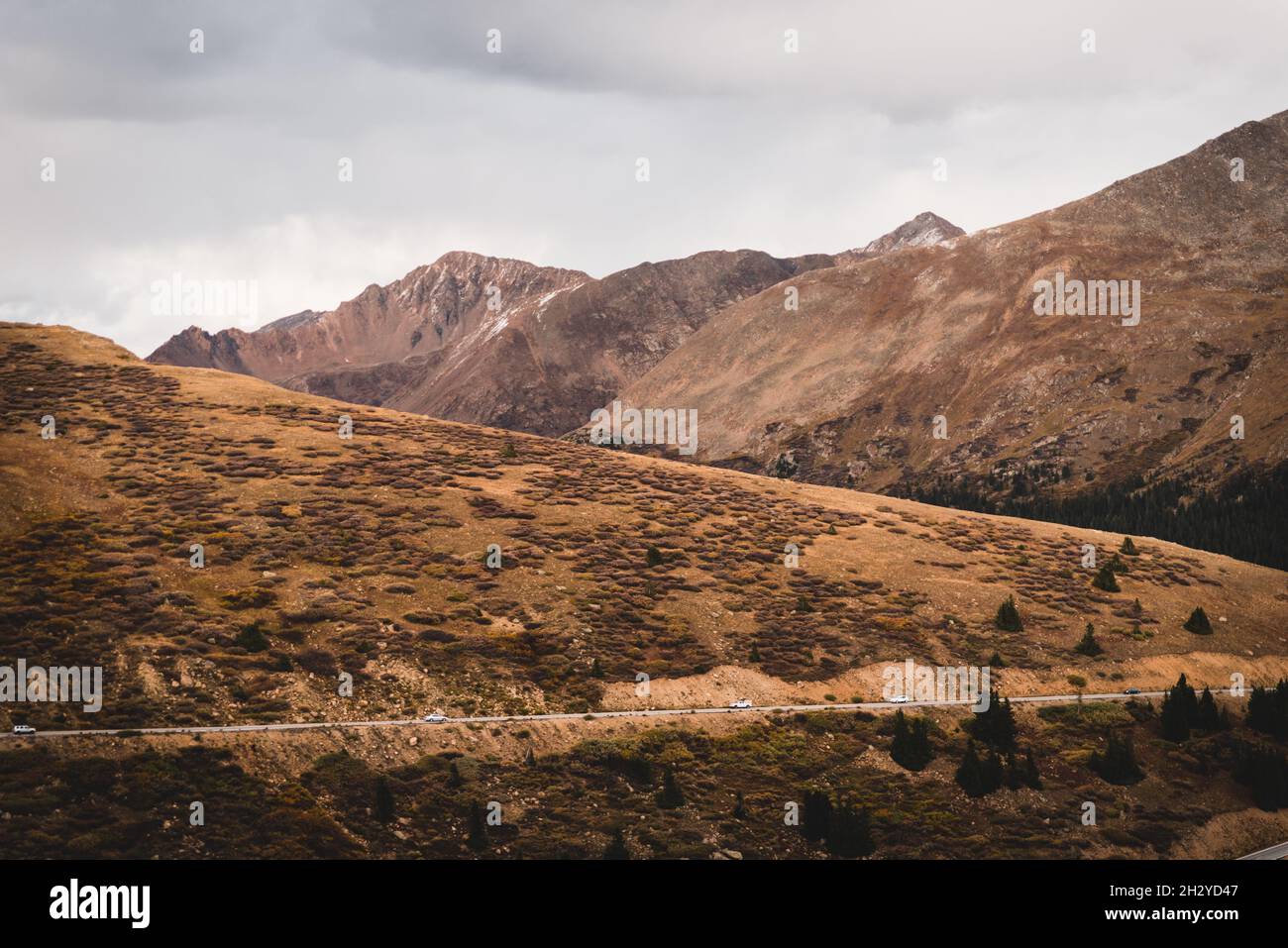 Mountain views at Independence Pass near Aspen, Colorado Stock Photo ...
