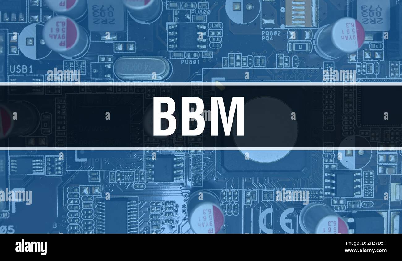 BBM concept with Electronic Integrated Circuit on circuit board. BBM ...