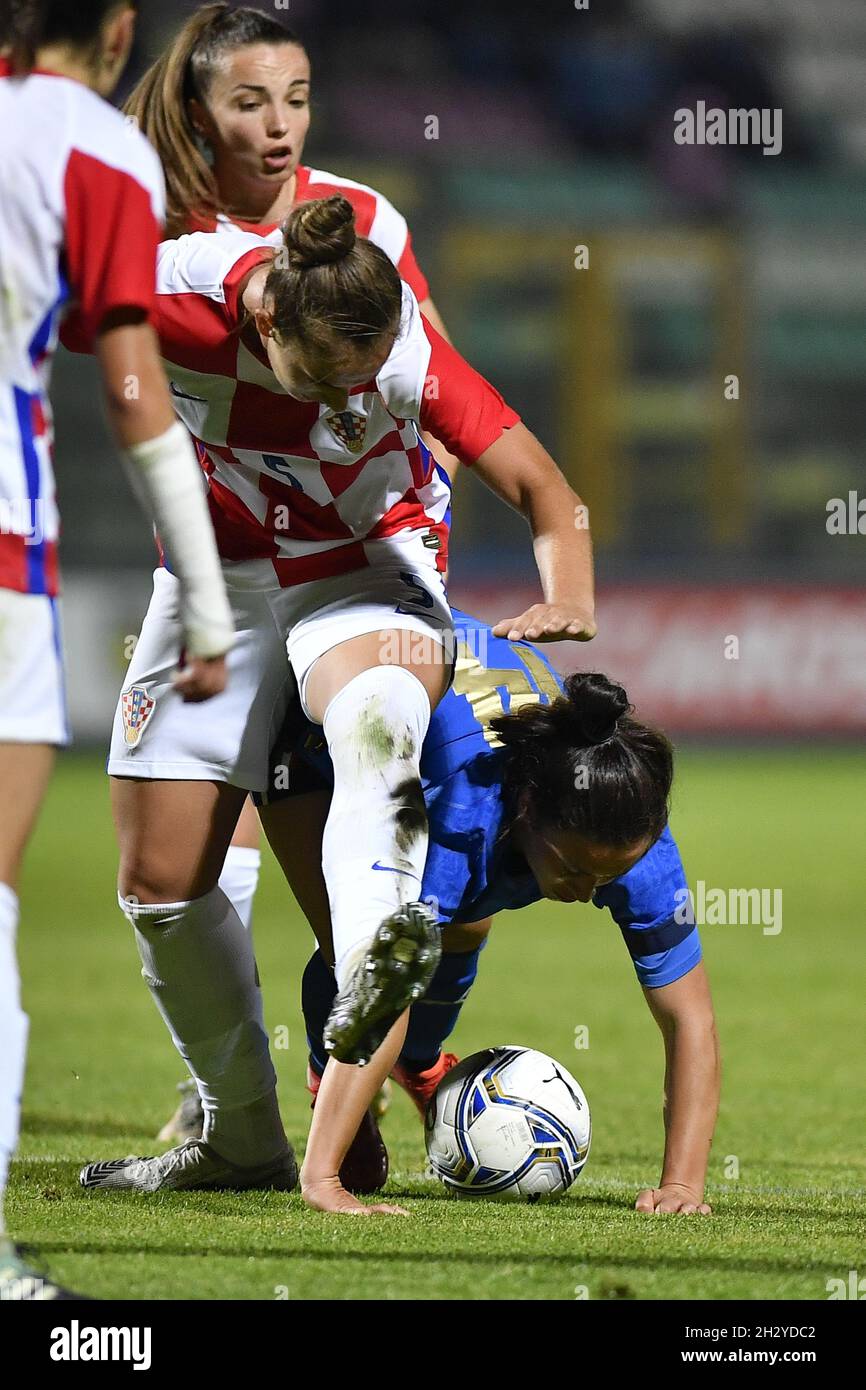 Valeria Pirone of Italy in action during the UEFA women's world cup ...