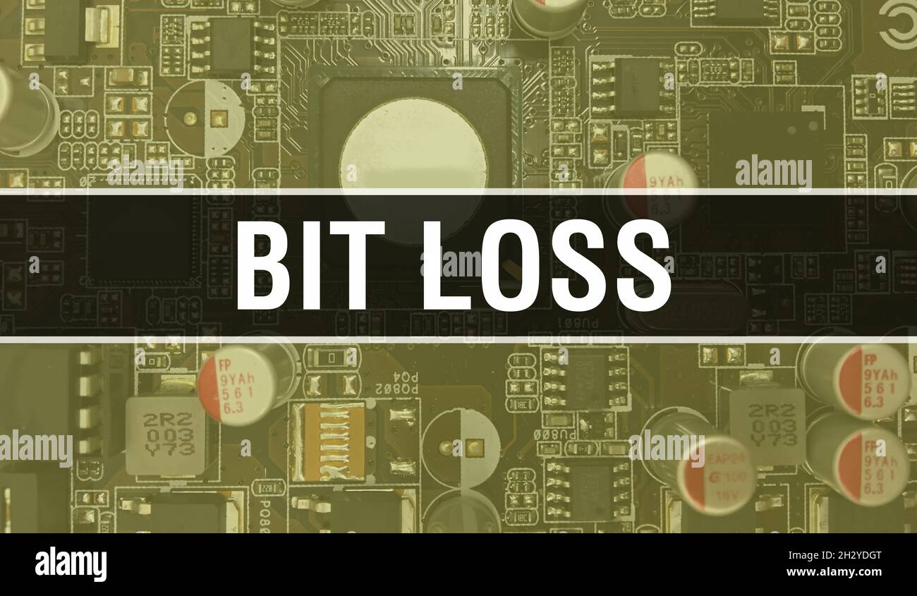 Bit Loss concept with Electronic Integrated Circuit on circuit board ...