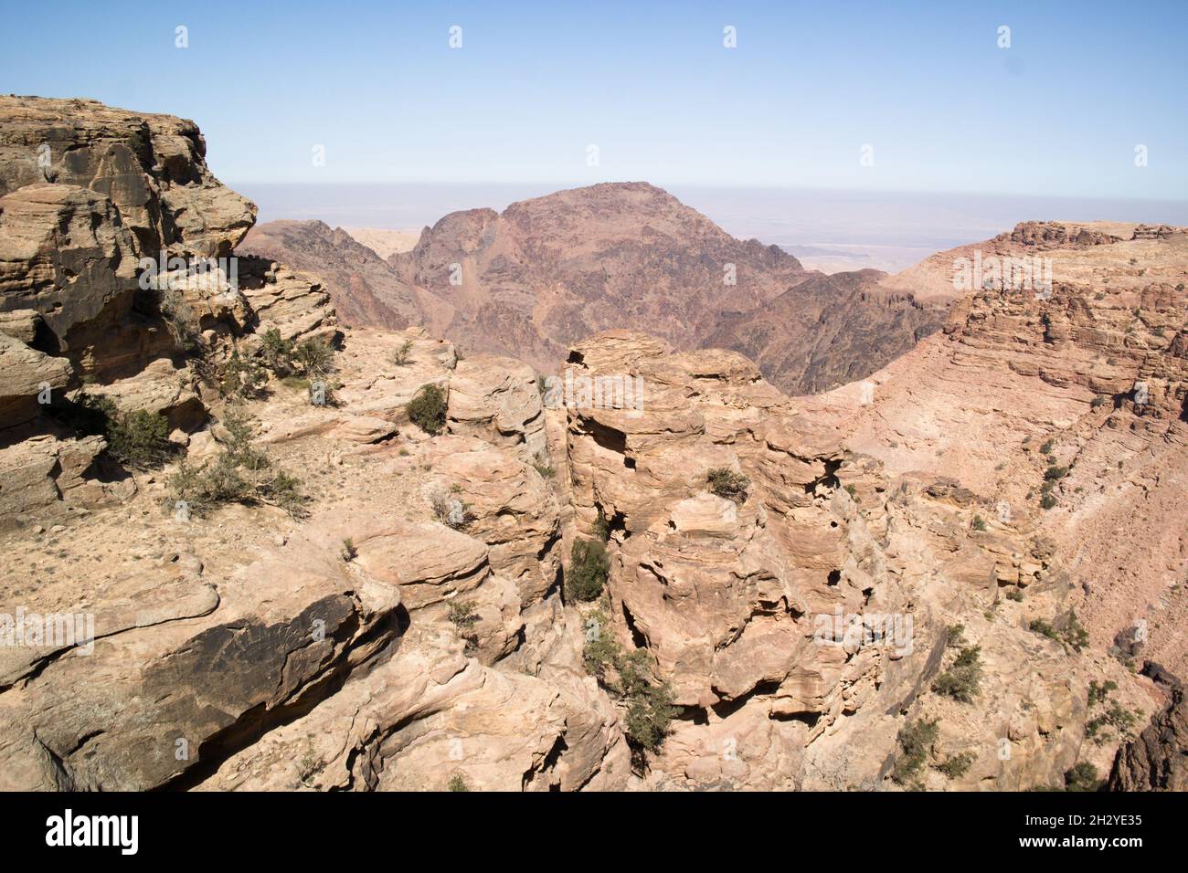 Wadi Araba desert close to Petra, Jordan Stock Photo - Alamy
