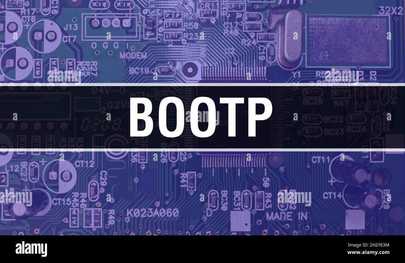 BOOTP with Electronic components on integrated circuit board Background ...