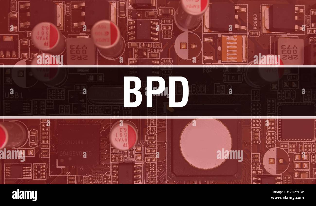 BPD with Technology Motherboard Digital. BPD and Computer Circuit Board ...