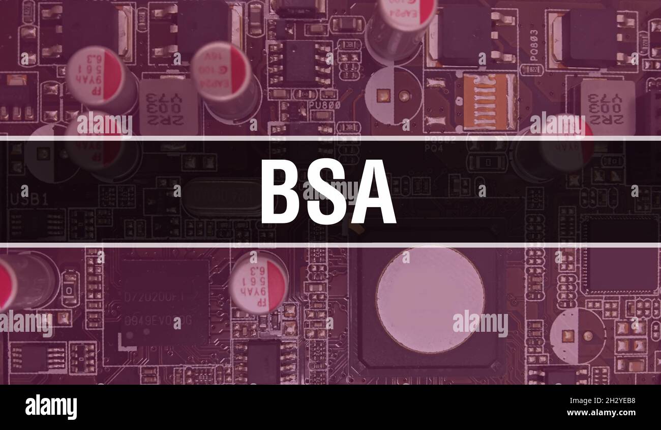 BSA with Technology Motherboard Digital. BSA and Computer Circuit Board ...