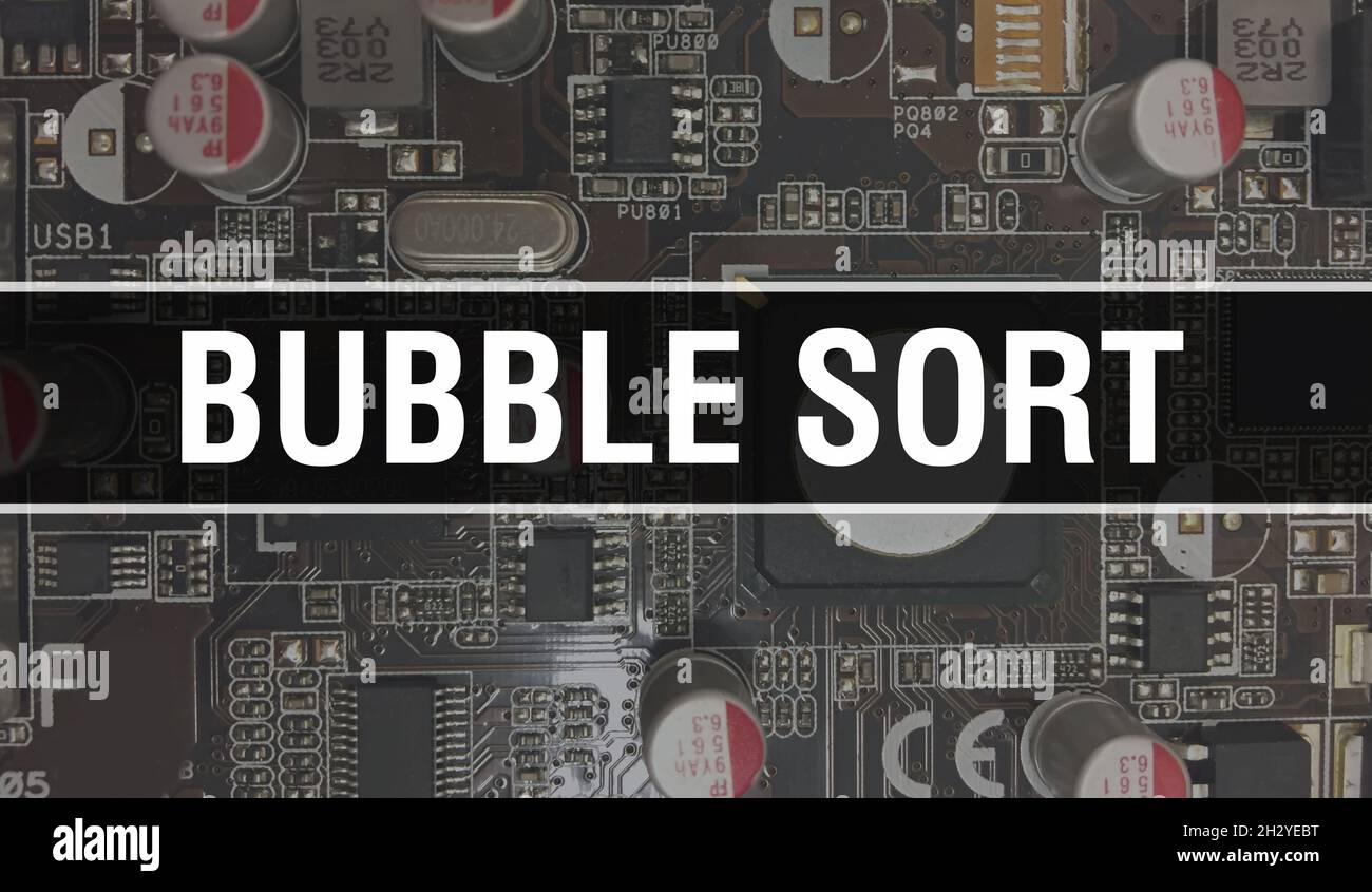 Bubble sort text hi-res stock photography and images - Alamy