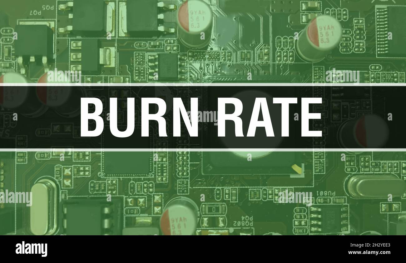 Burn Rate with Electronic components on integrated circuit board ...