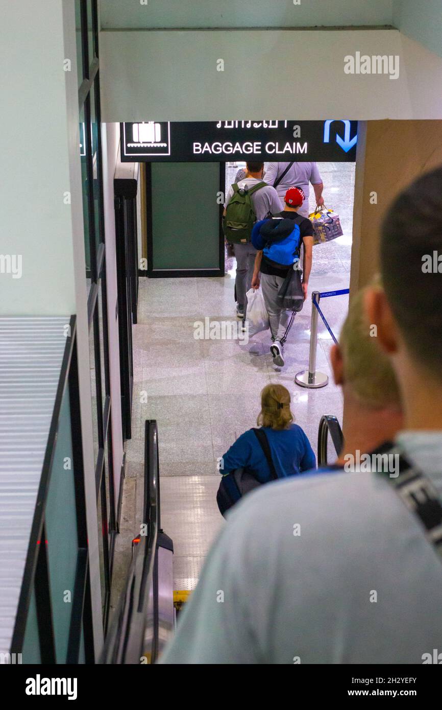 people go to check-in at the international airport Stock Photo - Alamy