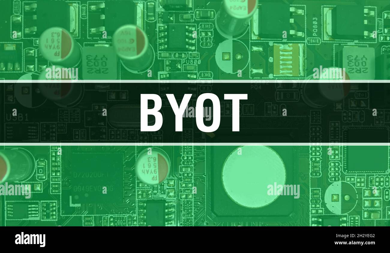 BYOT with Technology Motherboard Digital. BYOT and Computer Circuit ...