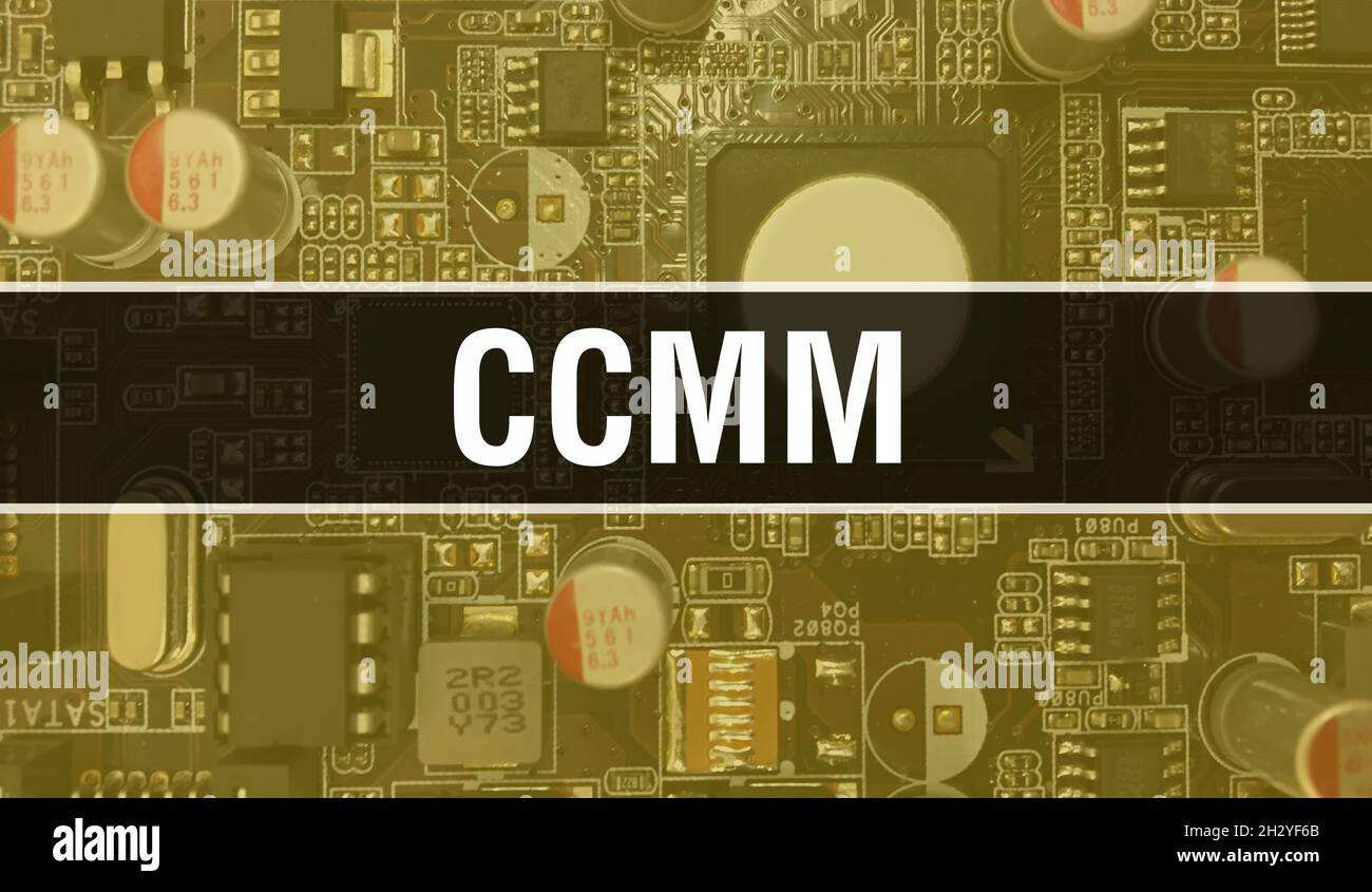 CCMM text written on Circuit Board Electronic abstract technology ...