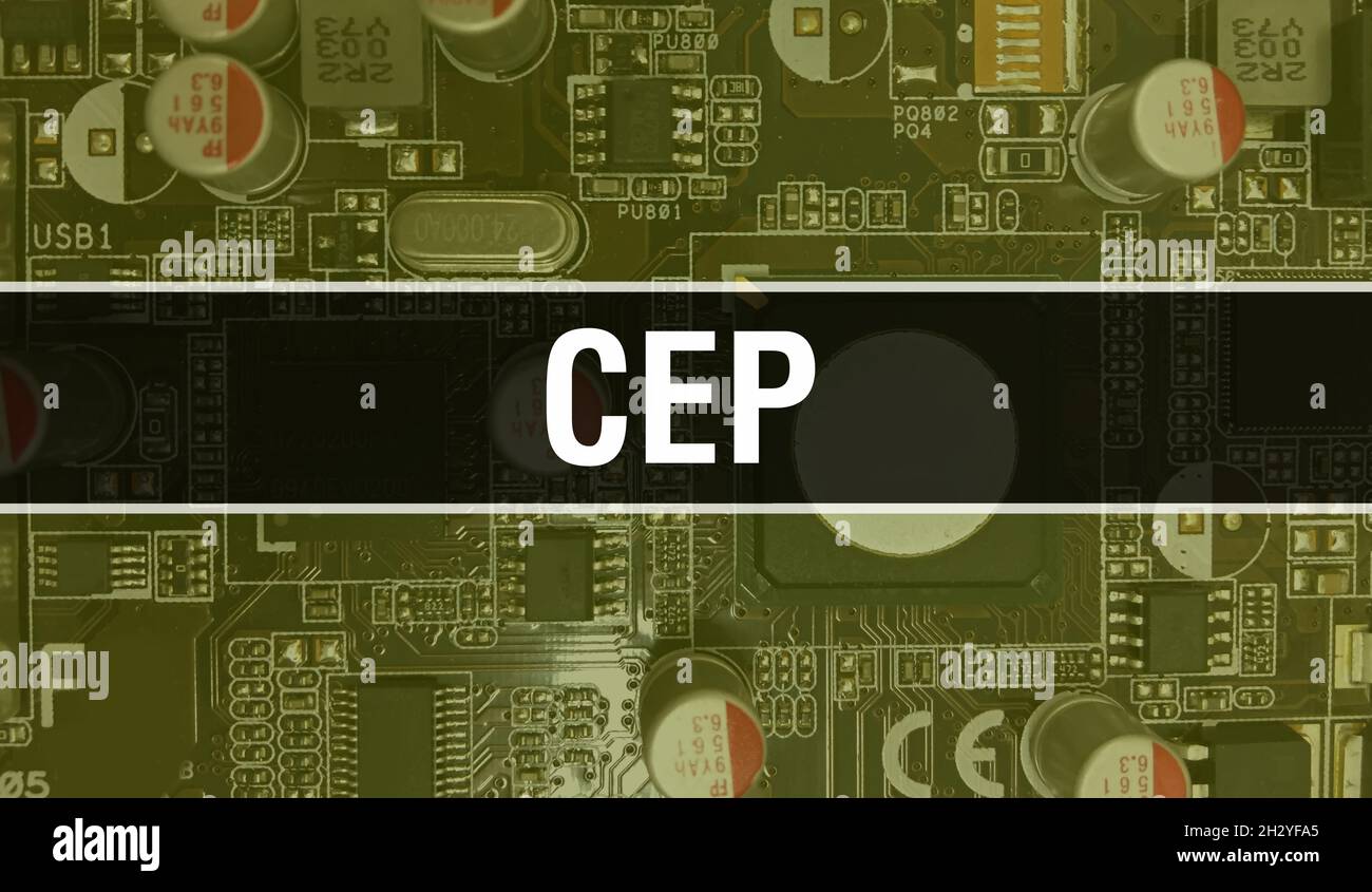 CEP concept with Electronic Integrated Circuit on circuit board. CEP ...