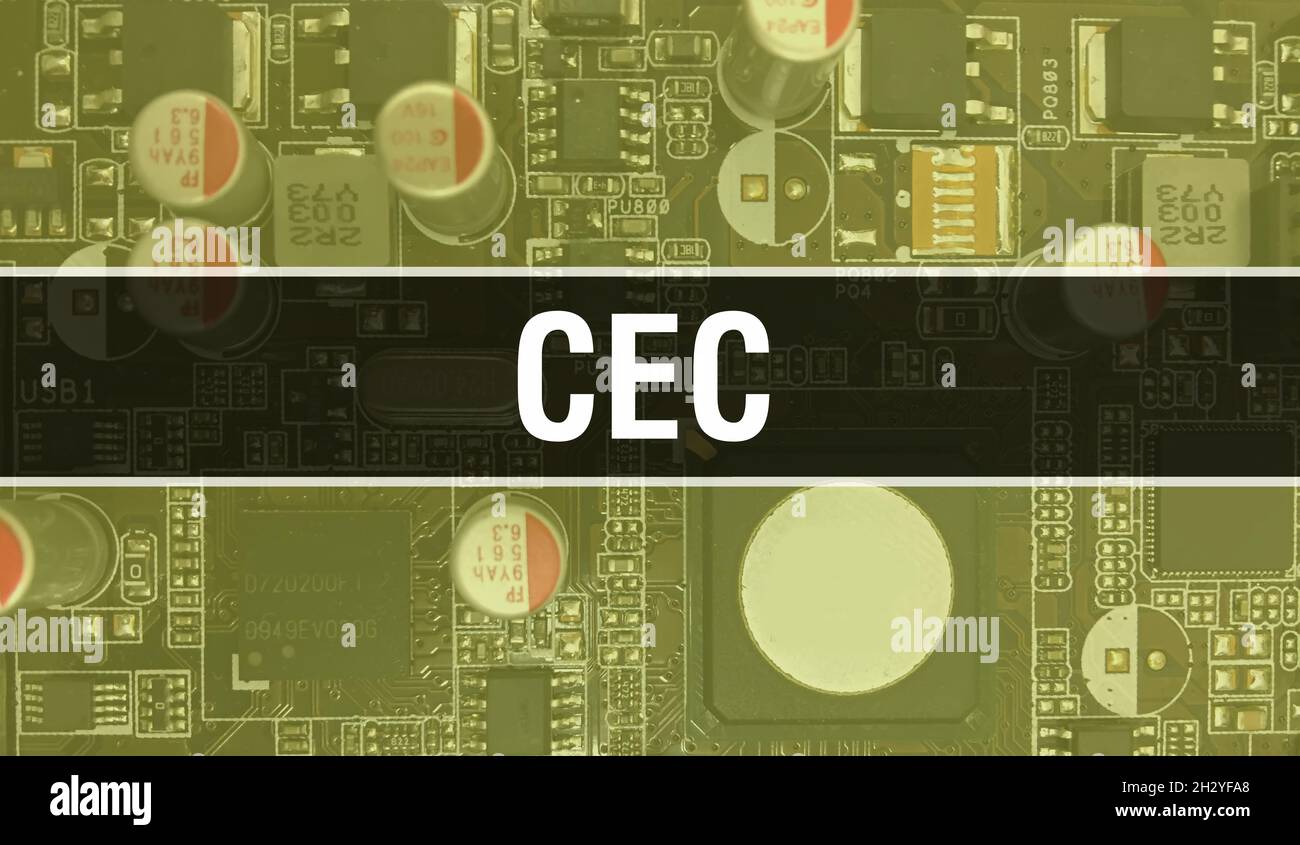 CEC with Technology Motherboard Digital. CEC and Computer Circuit Board ...