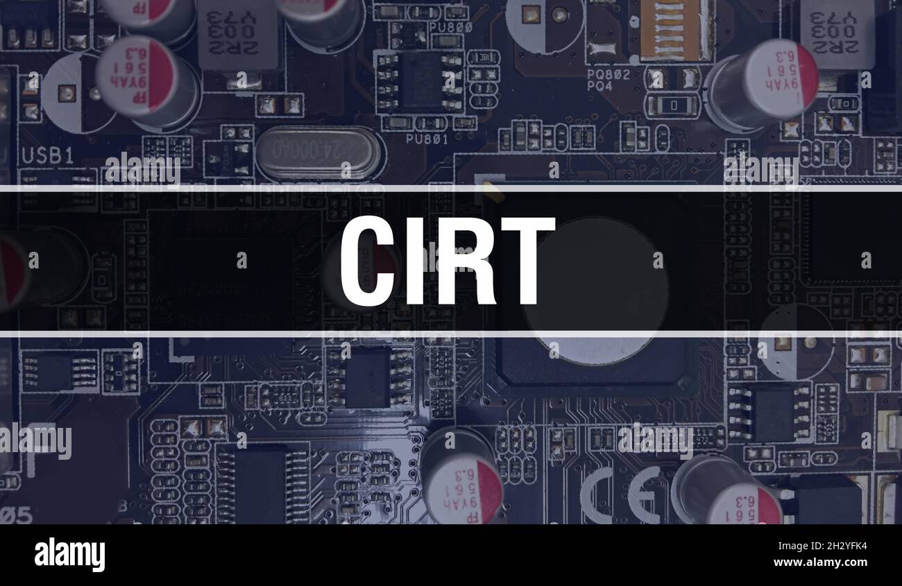 CIRT concept with Electronic Integrated Circuit on circuit board. CIRT ...