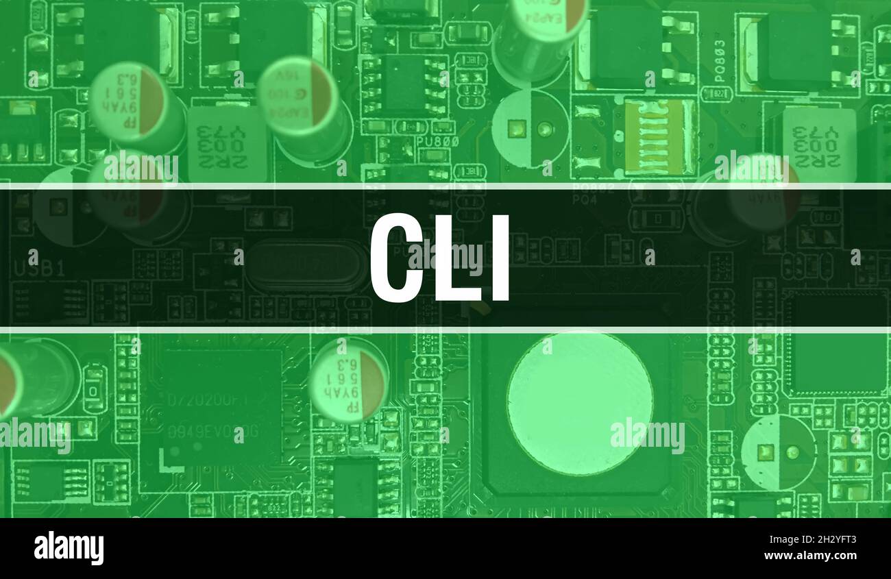 CLI with Technology Motherboard Digital. CLI and Computer Circuit Board ...