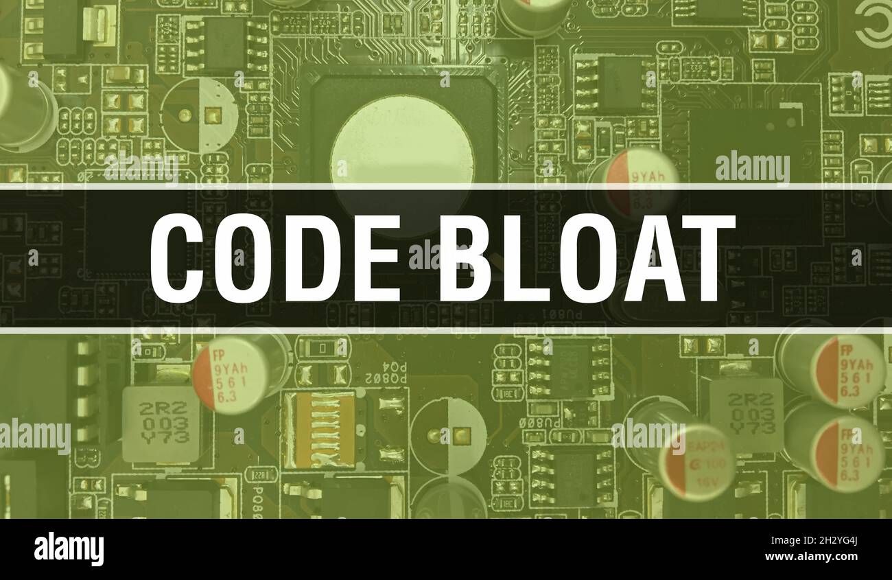 Code bloat image hi-res stock photography and images - Alamy
