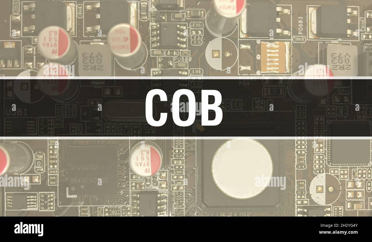 COB with Technology Motherboard Digital. COB and Computer Circuit Board ...