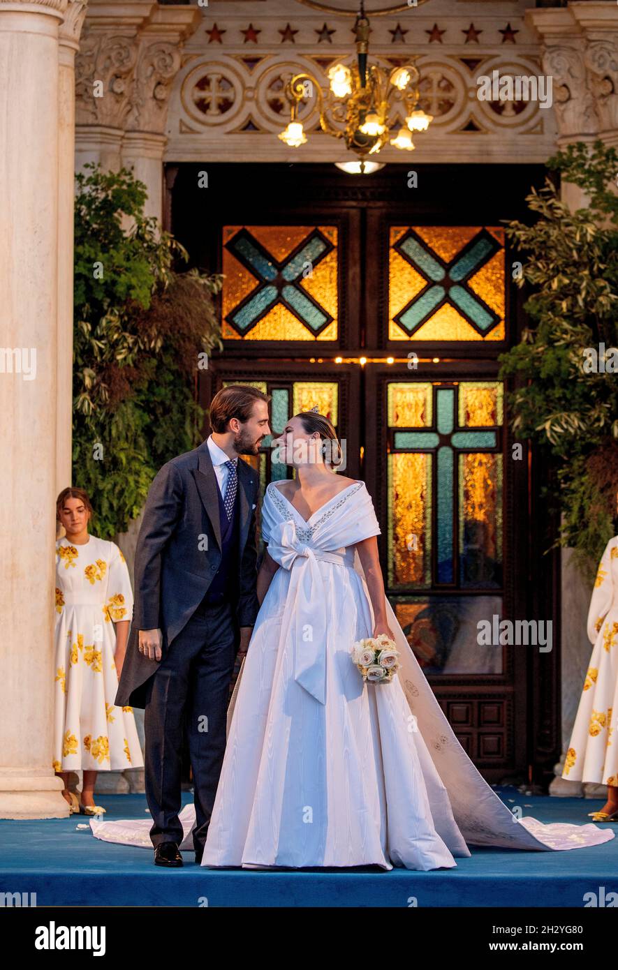 Athens, Greece on October 23, 2021. Wedding of Prince Philippos of ...