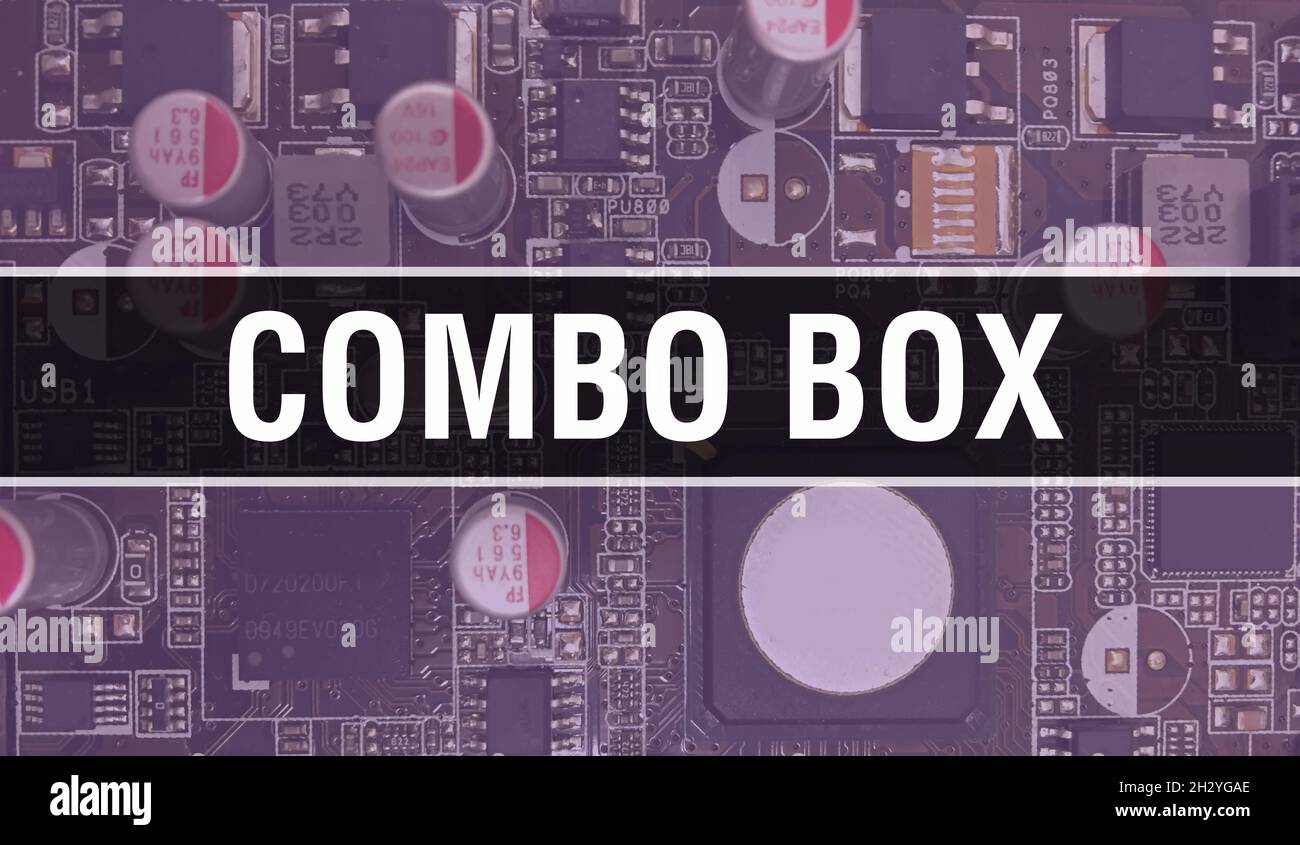 Combo Box with Technology Motherboard Digital. Combo Box and Computer ...