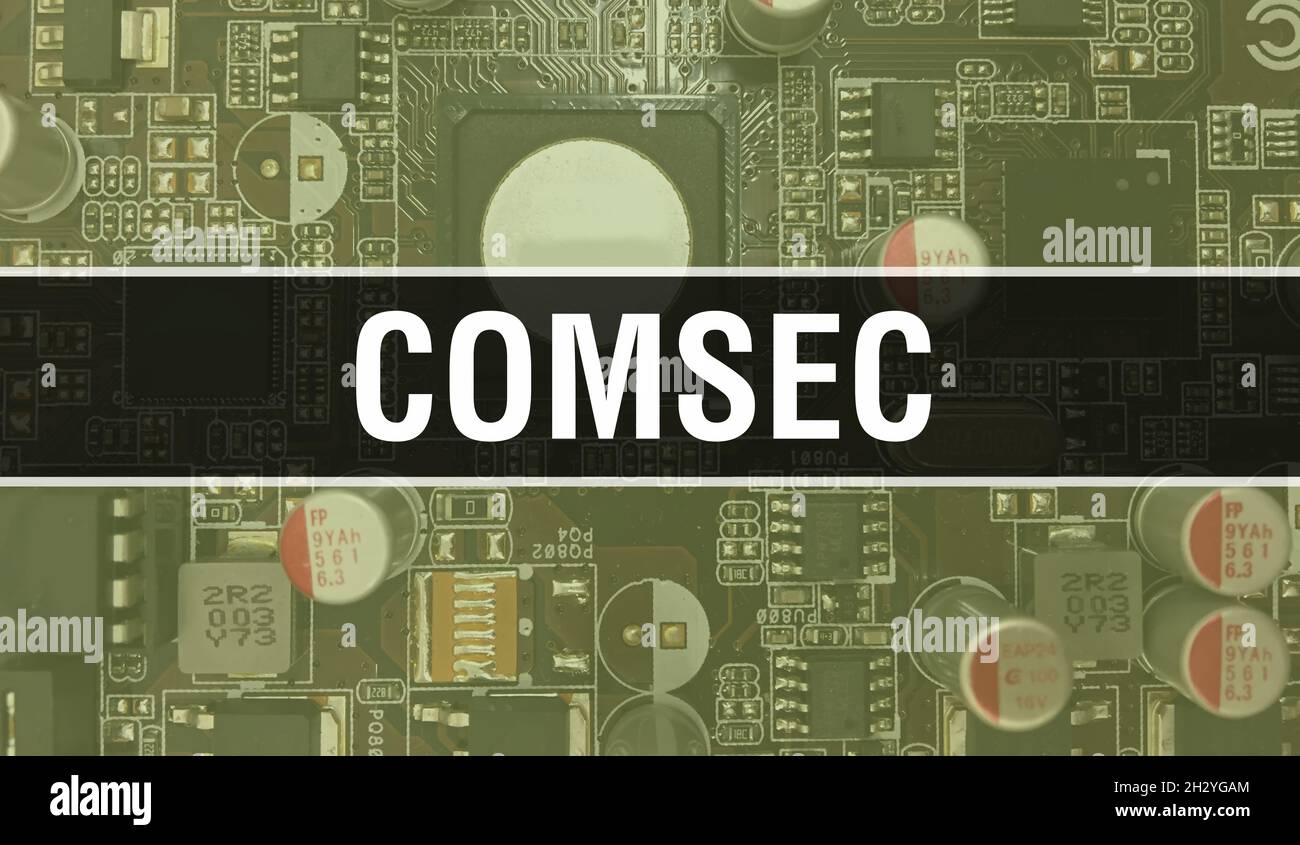 COMSEC concept illustration using Computer Chip in Circuit Board ... COMSEC concept illustration using Computer Chip in Circuit Board ...