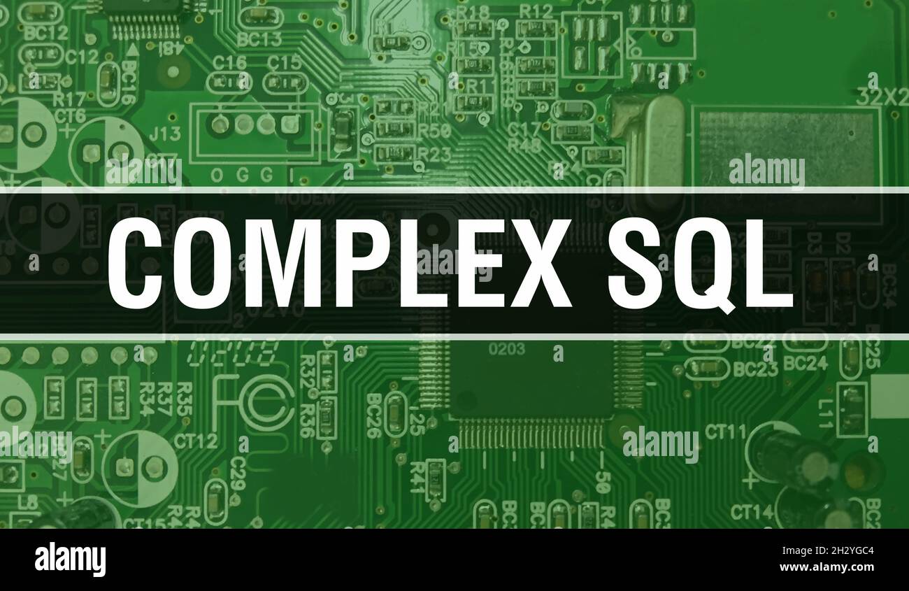Complex sql background hi-res stock photography and images - Alamy