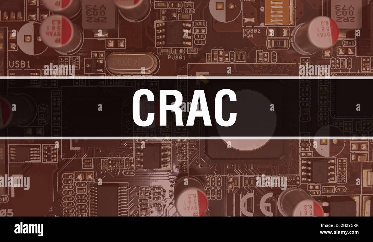 CRAC concept with Electronic Integrated Circuit on circuit board. CRAC ...