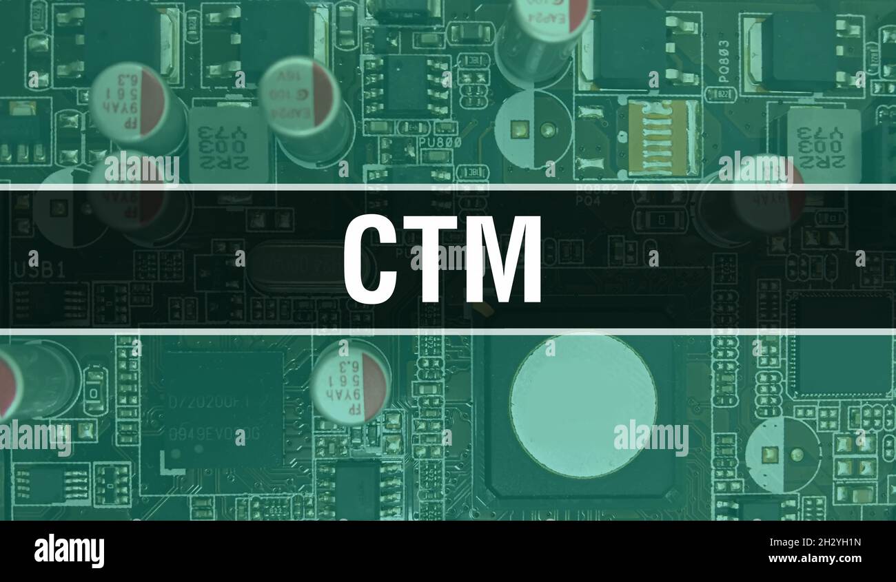 CTM with Technology Motherboard Digital. CTM and Computer Circuit Board ...