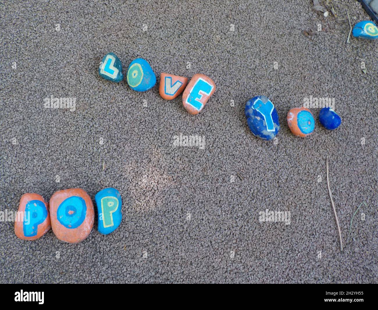 Rock "Love You Pop" sign Stock Photo - Alamy