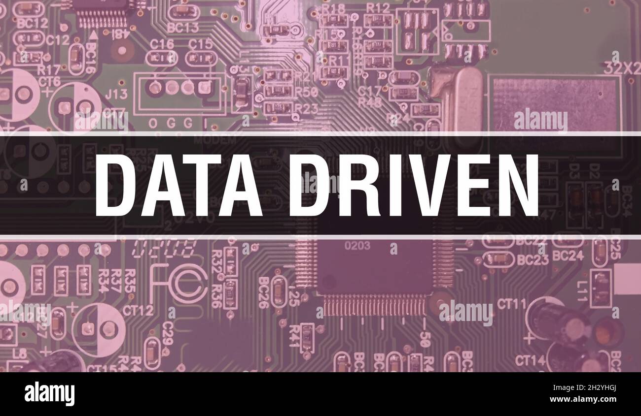 Data Driven with Electronic Computer Hardware technology background ...