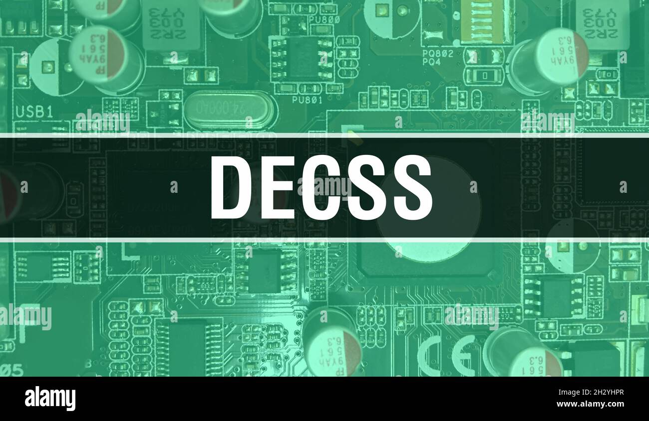 DeCSS concept with Electronic Integrated Circuit on circuit board ...