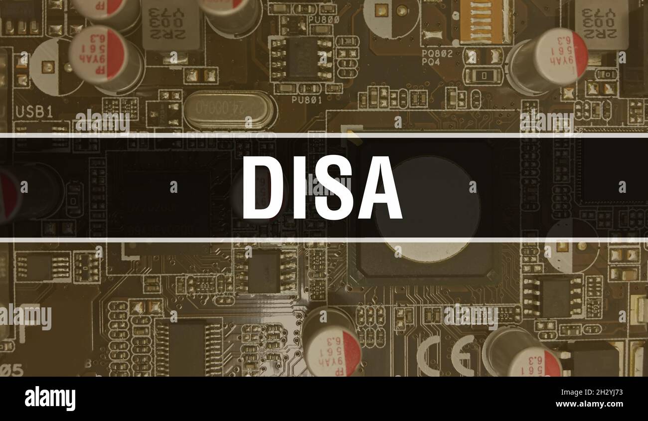 DISA concept with Electronic Integrated Circuit on circuit board. DISA ...