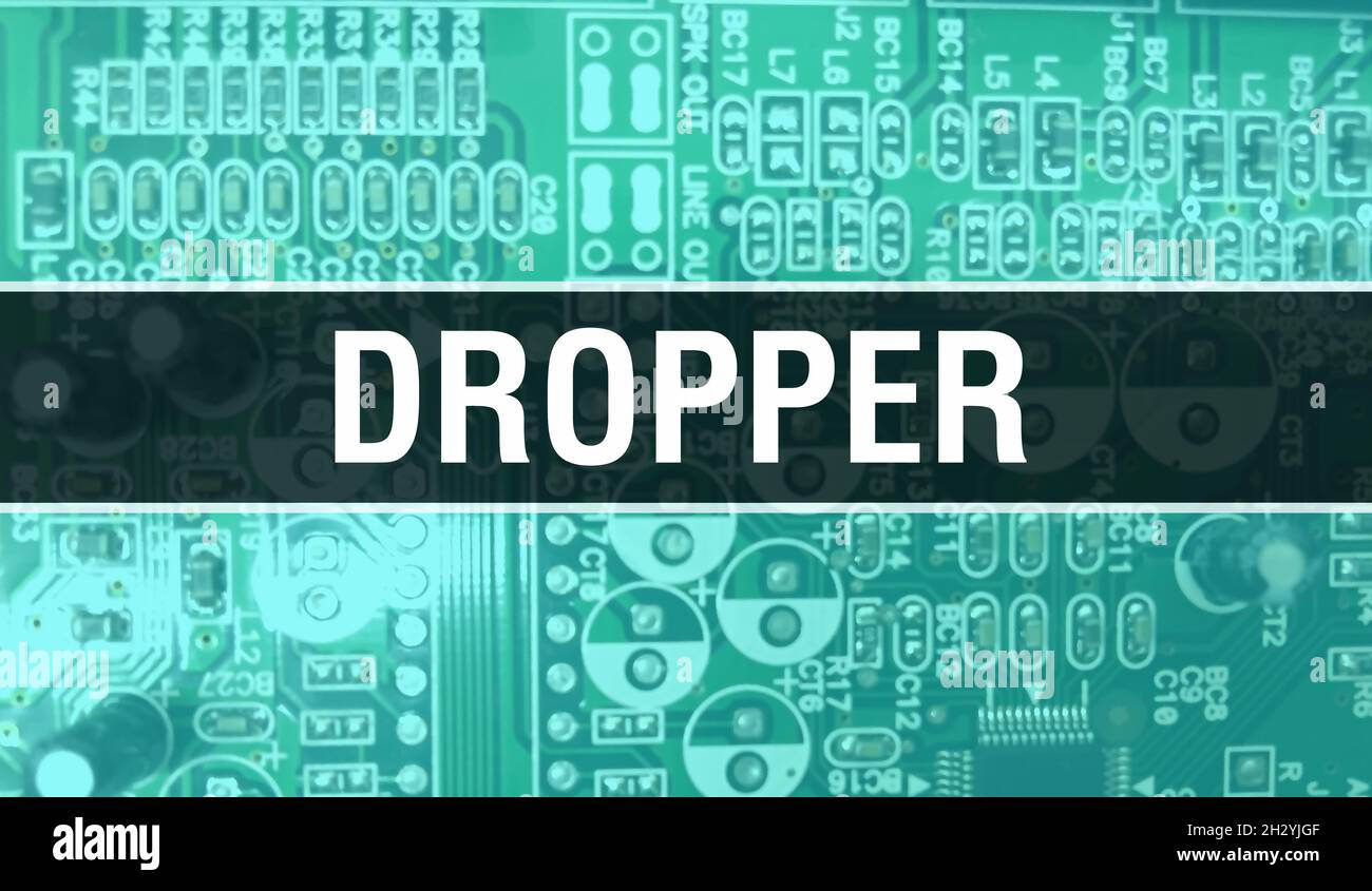 Dropper concept with Electronic Integrated Circuit on circuit board ...