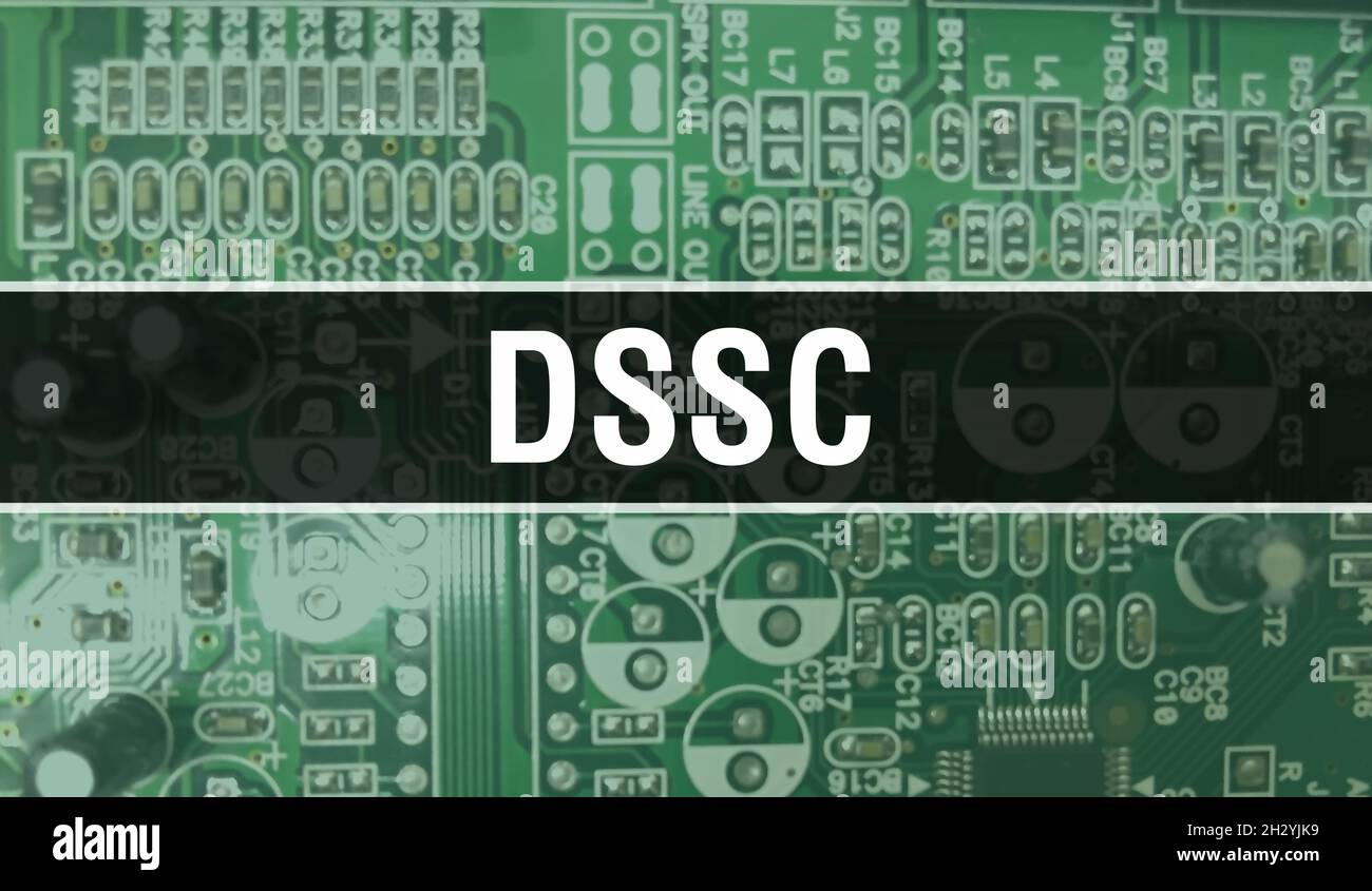 DSSC concept with Electronic Integrated Circuit on circuit board. DSSC ...