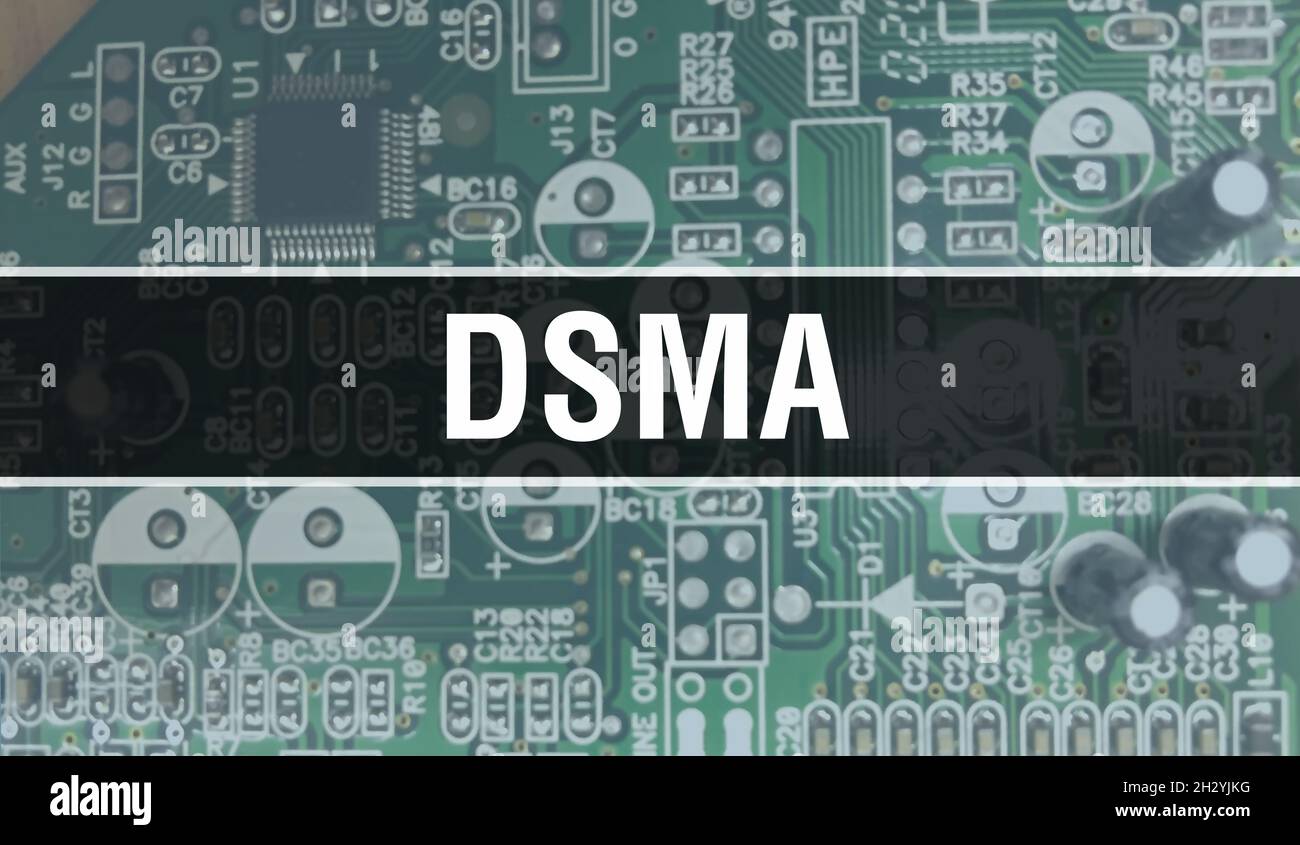 DSMA with Technology Motherboard Digital. DSMA and Computer Circuit ...