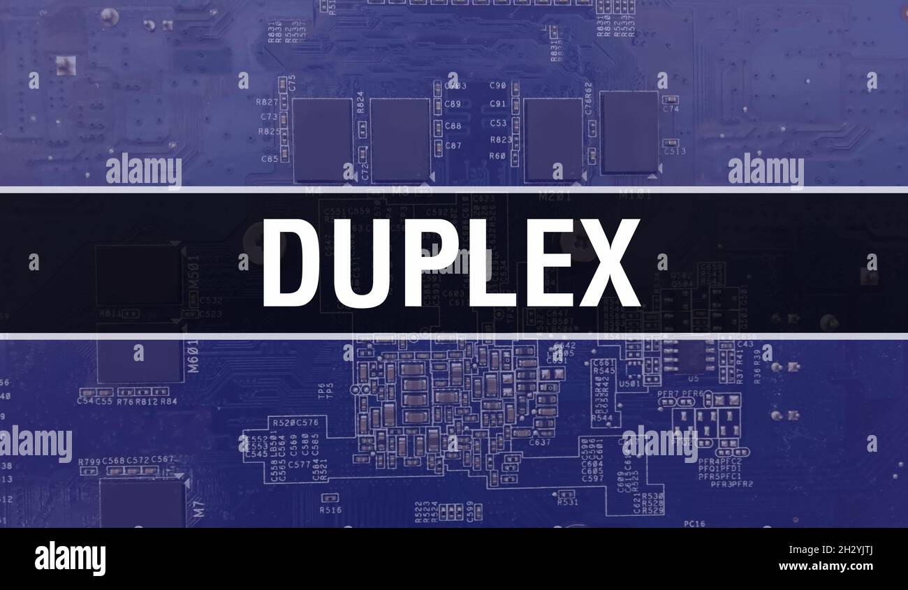 Duplex with Technology Motherboard Digital. Duplex and Computer Circuit ...